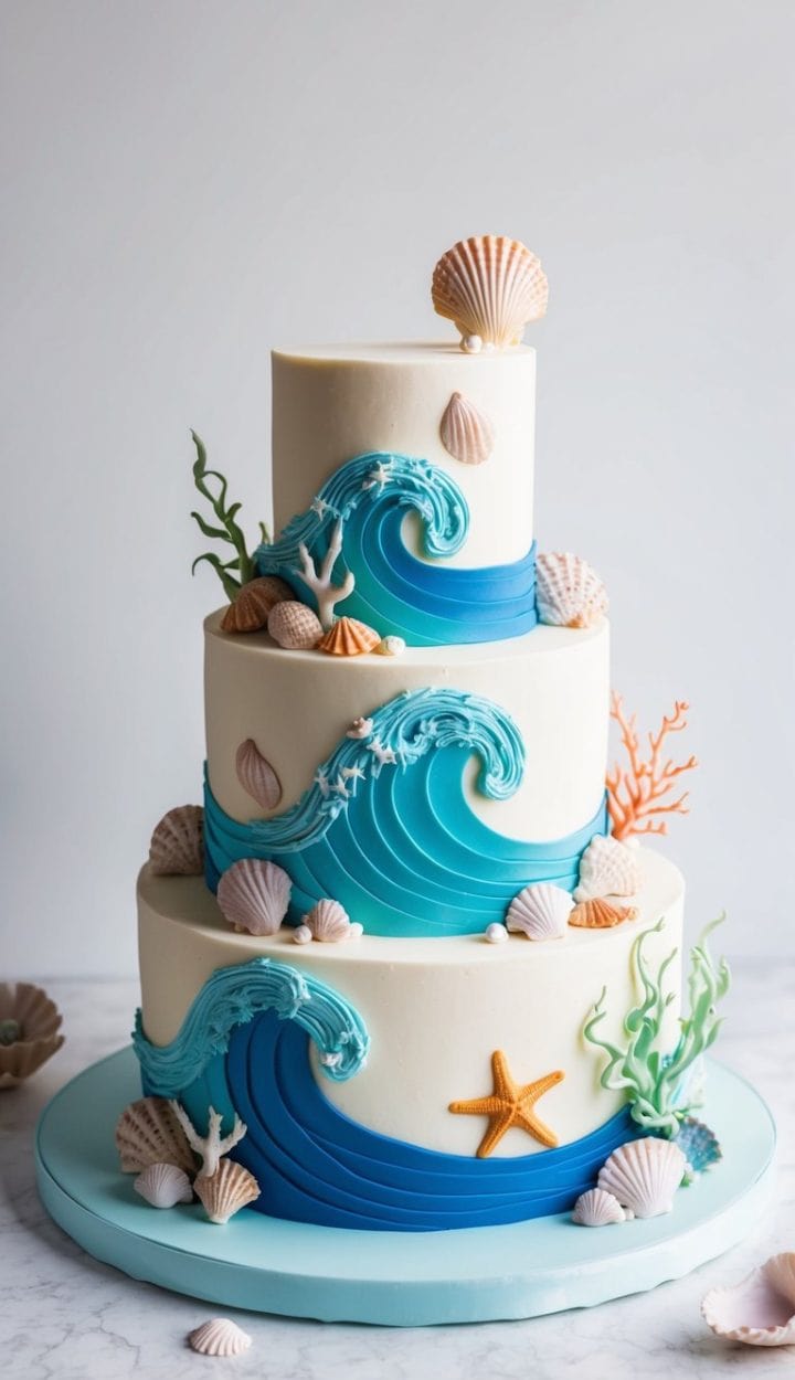 21 Ocean Cake Decorating Ideas Perfect for Summer - The Melrose Family