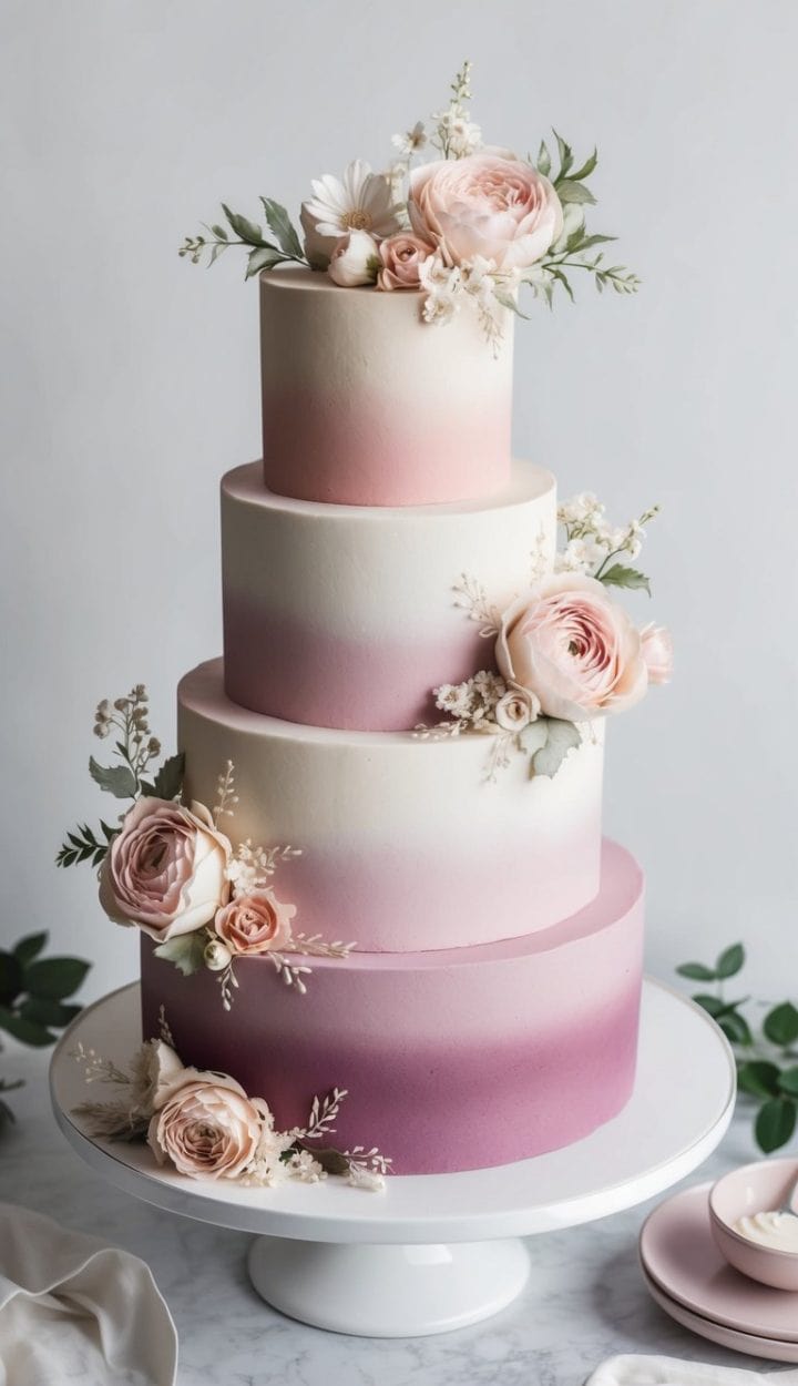 24 Ombré Cake Decorating Ideas: Beautiful Gradient Designs - The ...