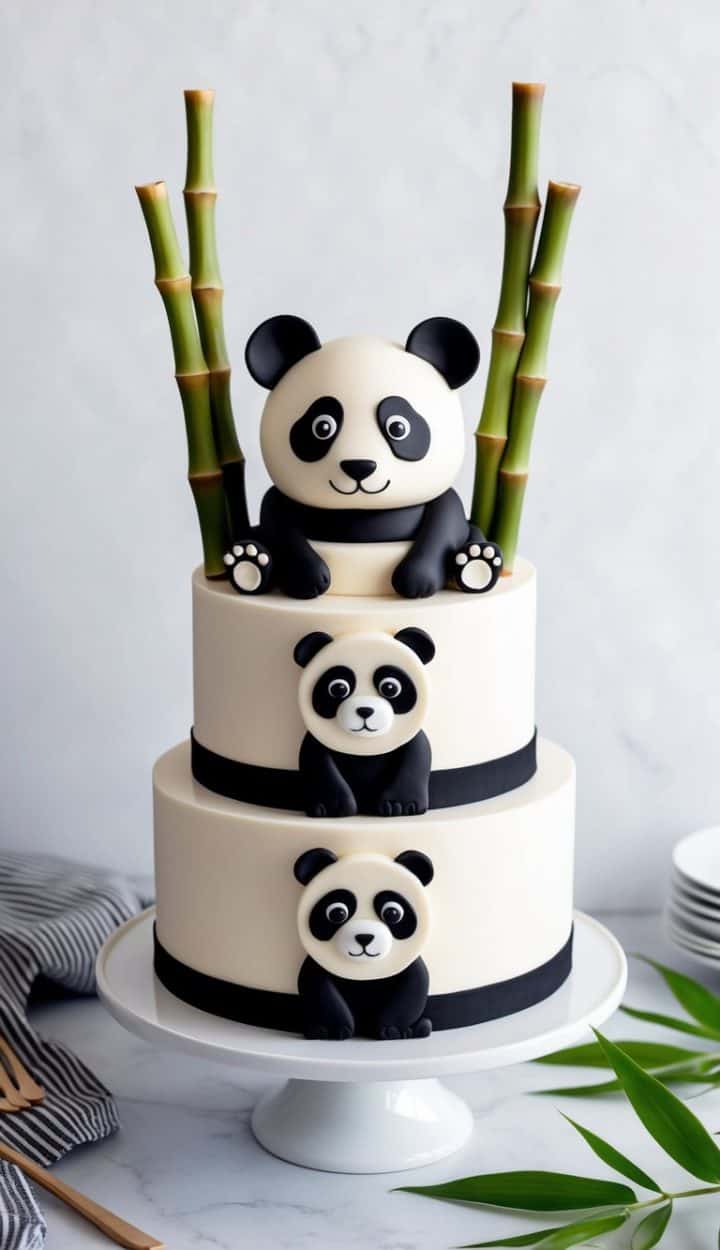 20 Panda Cake Decorating Ideas: Adorable Black-and-White Treats - The ...