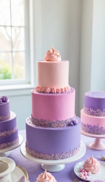 33 Pink and Purple Cake Decorating Ideas for Your Next Party - The ...