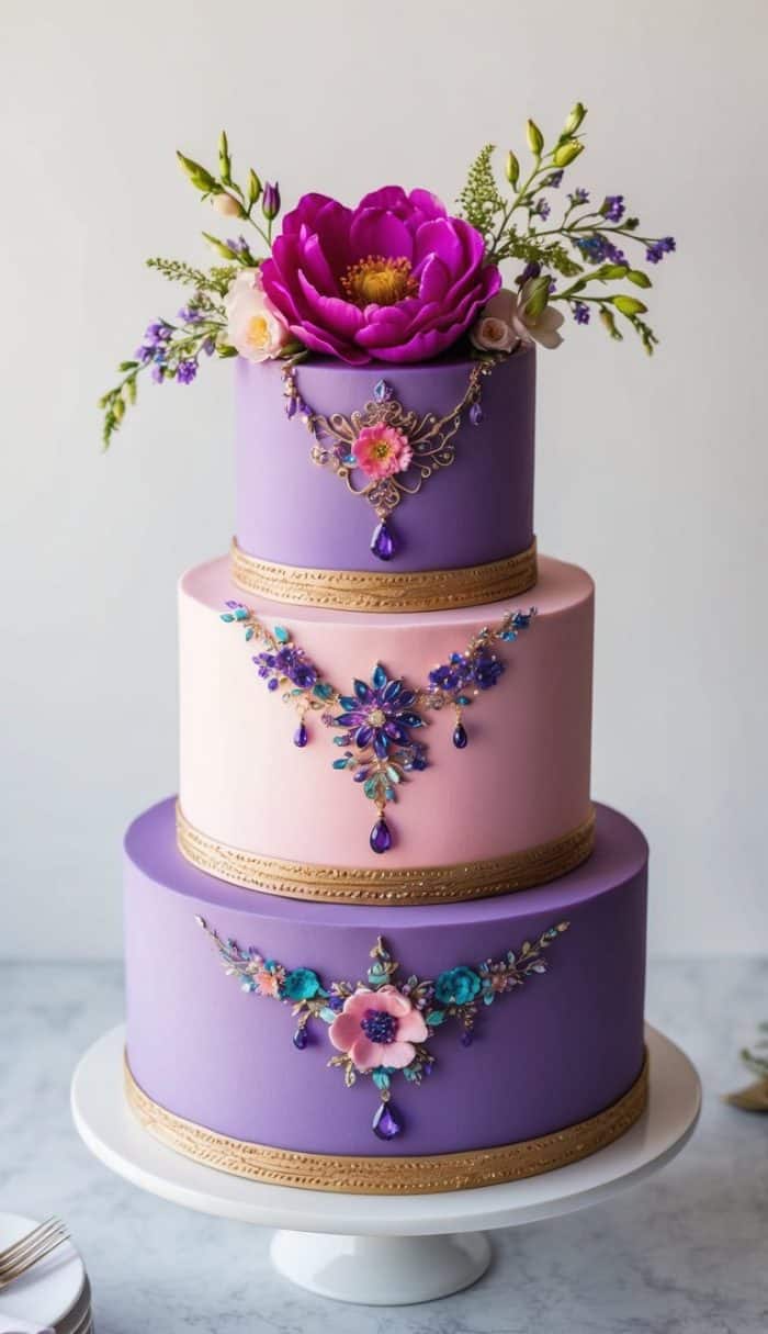 33 Pink and Purple Cake Decorating Ideas for Your Next Party - The ...