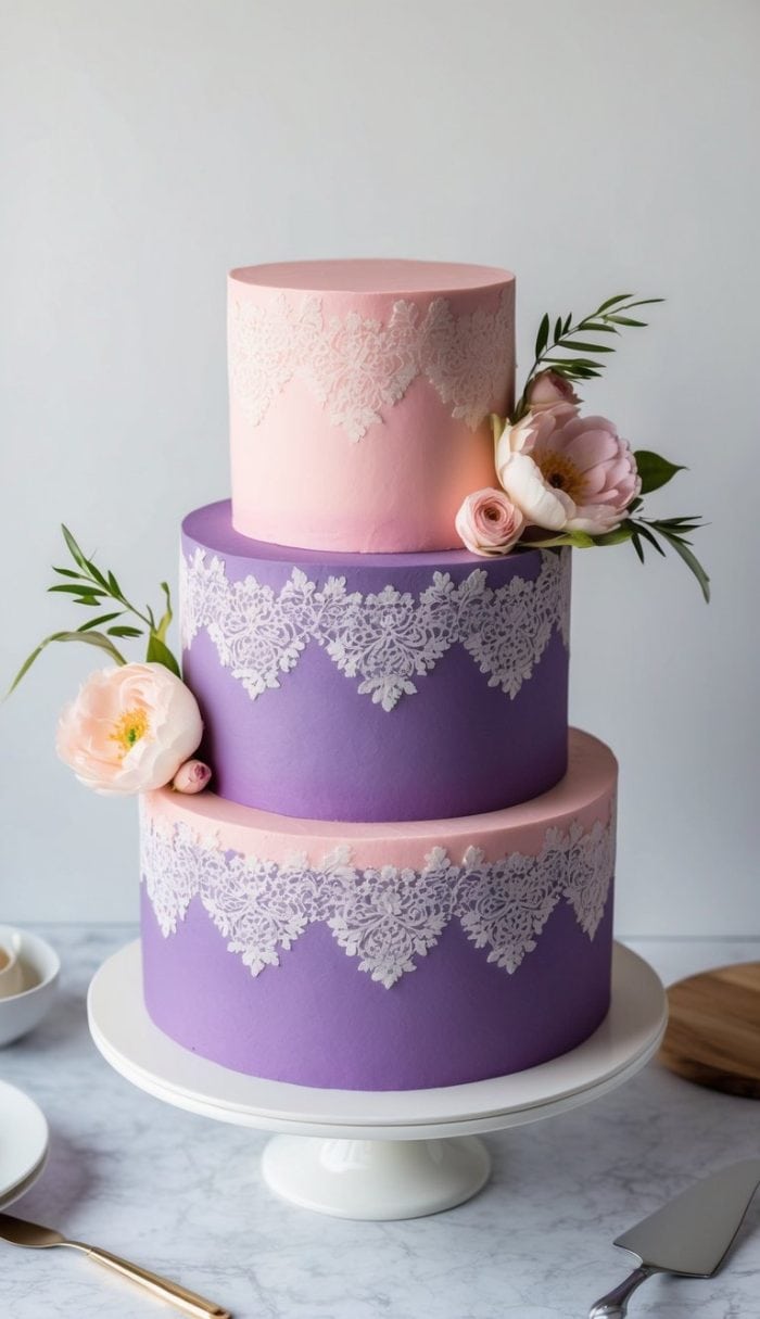 33 Pink and Purple Cake Decorating Ideas for Your Next Party - The ...