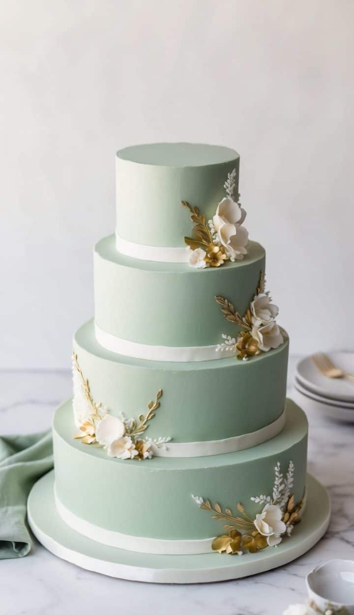 24 Sage Green Cake Decorating Ideas: Elegant Nature-Inspired Designs ...