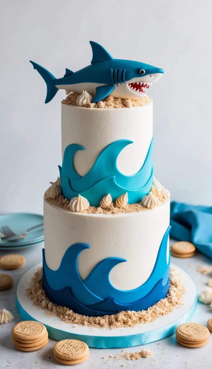 29 Shark Cake Decorating Ideas for Thrilling Ocean Designs - The ...