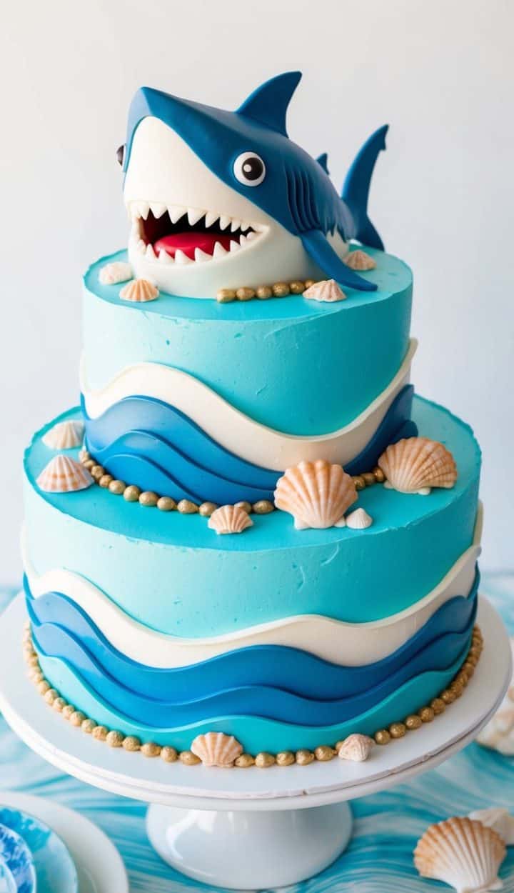 13 Shark Cake Decorating Ideas for Thrilling Ocean Designs - The ...