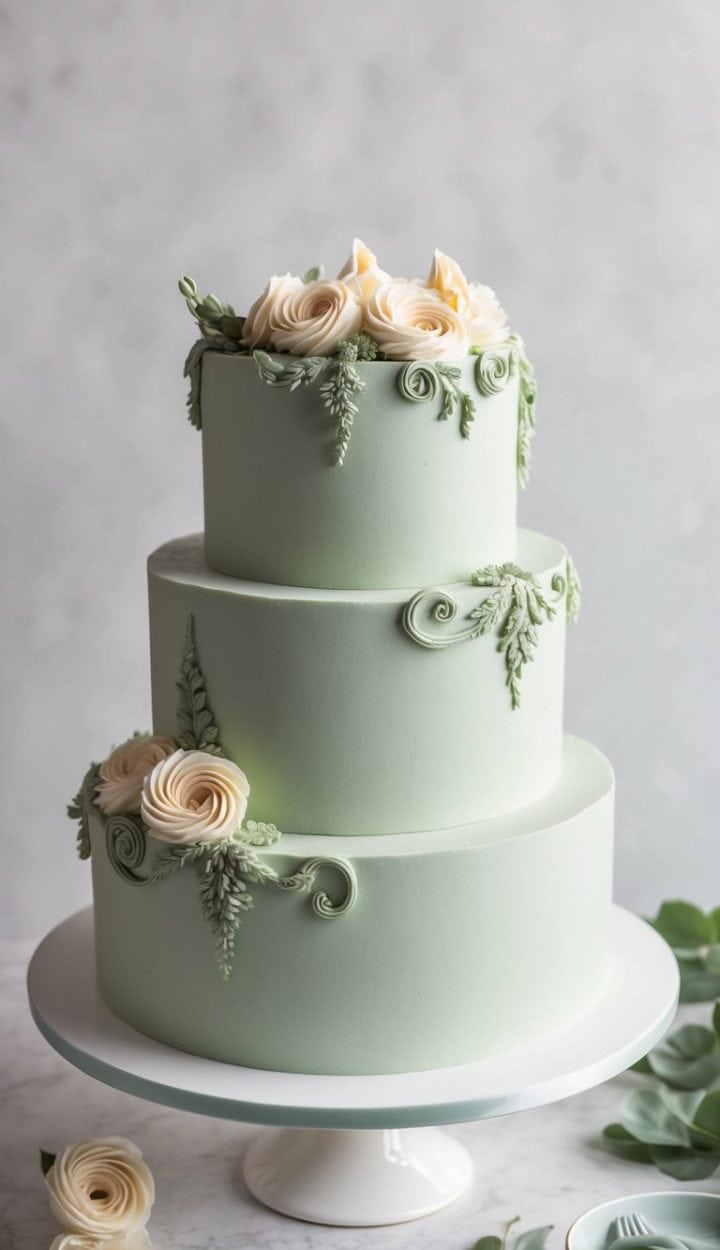 24 Sage Green Cake Decorating Ideas: Elegant Nature-Inspired Designs ...