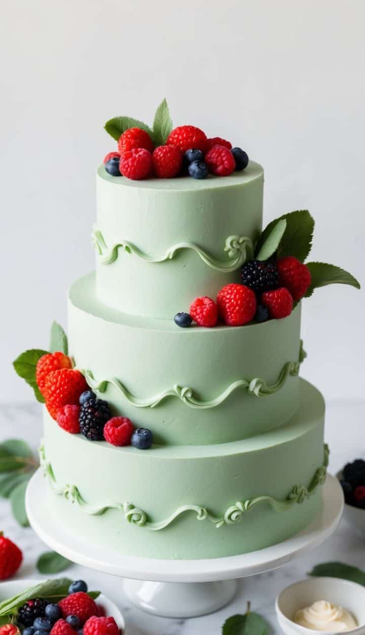 24 Sage Green Cake Decorating Ideas: Elegant Nature-Inspired Designs ...