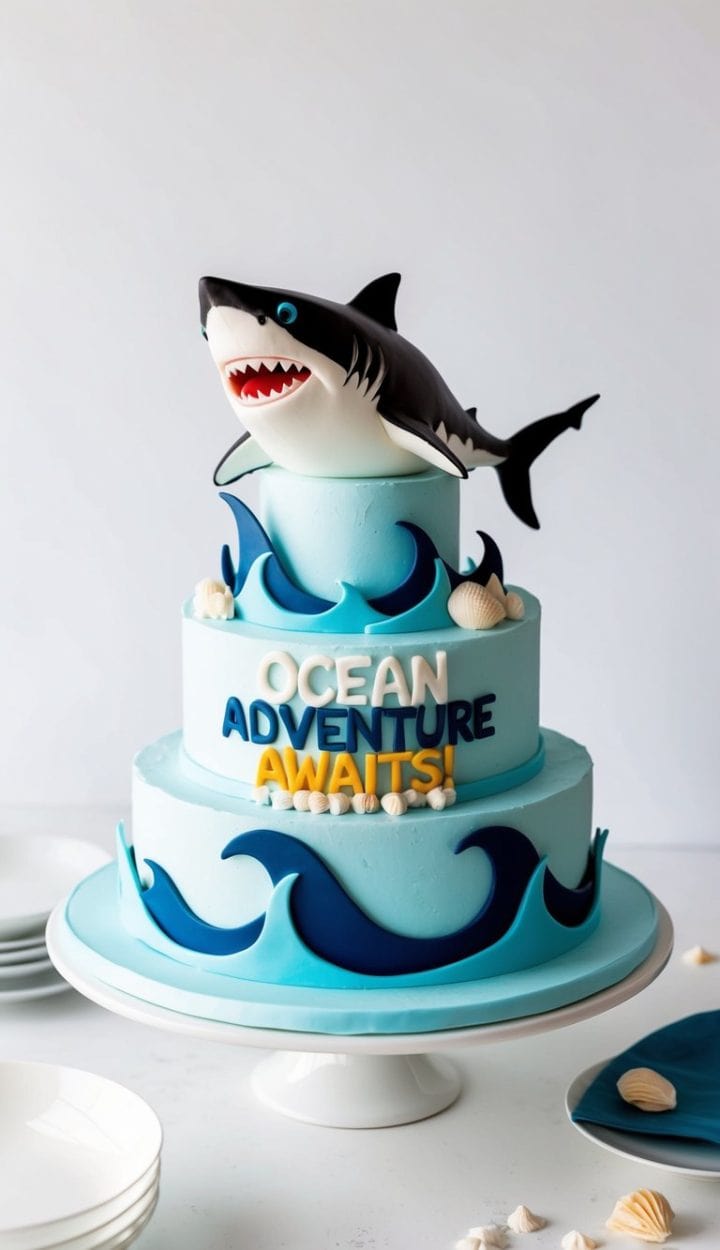13 Shark Cake Decorating Ideas for Thrilling Ocean Designs - The ...