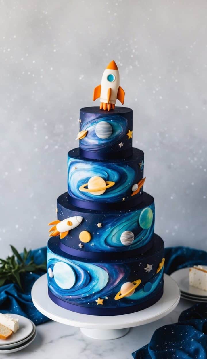 15 Space Cake Decorating Ideas: Out-of-This-World Designs - The Melrose ...