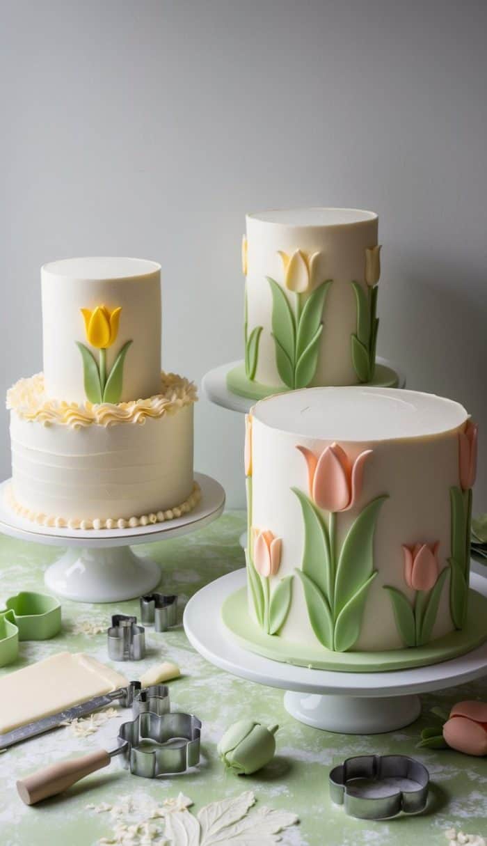 30 Tulip Cake Decorating Ideas for Spring-Inspired Designs - The ...