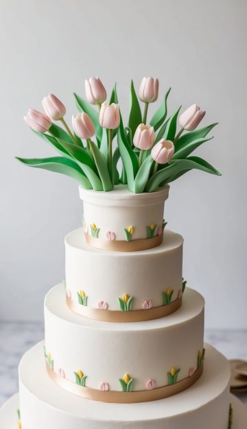 30 Tulip Cake Decorating Ideas for Spring-Inspired Designs - The ...