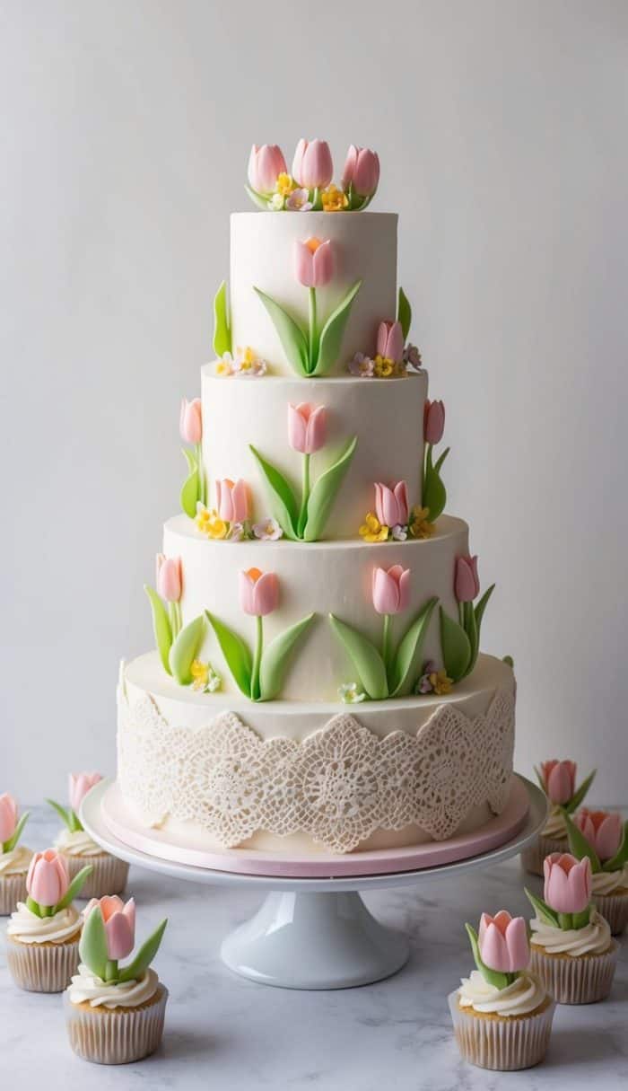 21 Tulip Cake Decorating Ideas for Spring-Inspired Designs - The ...