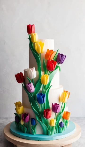 21 Tulip Cake Decorating Ideas for Spring-Inspired Designs - The ...