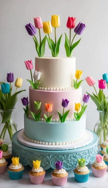 21 Tulip Cake Decorating Ideas for Spring-Inspired Designs - The ...