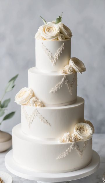 22 White Cake Decorating Ideas: Designs for Special Occasions - The ...
