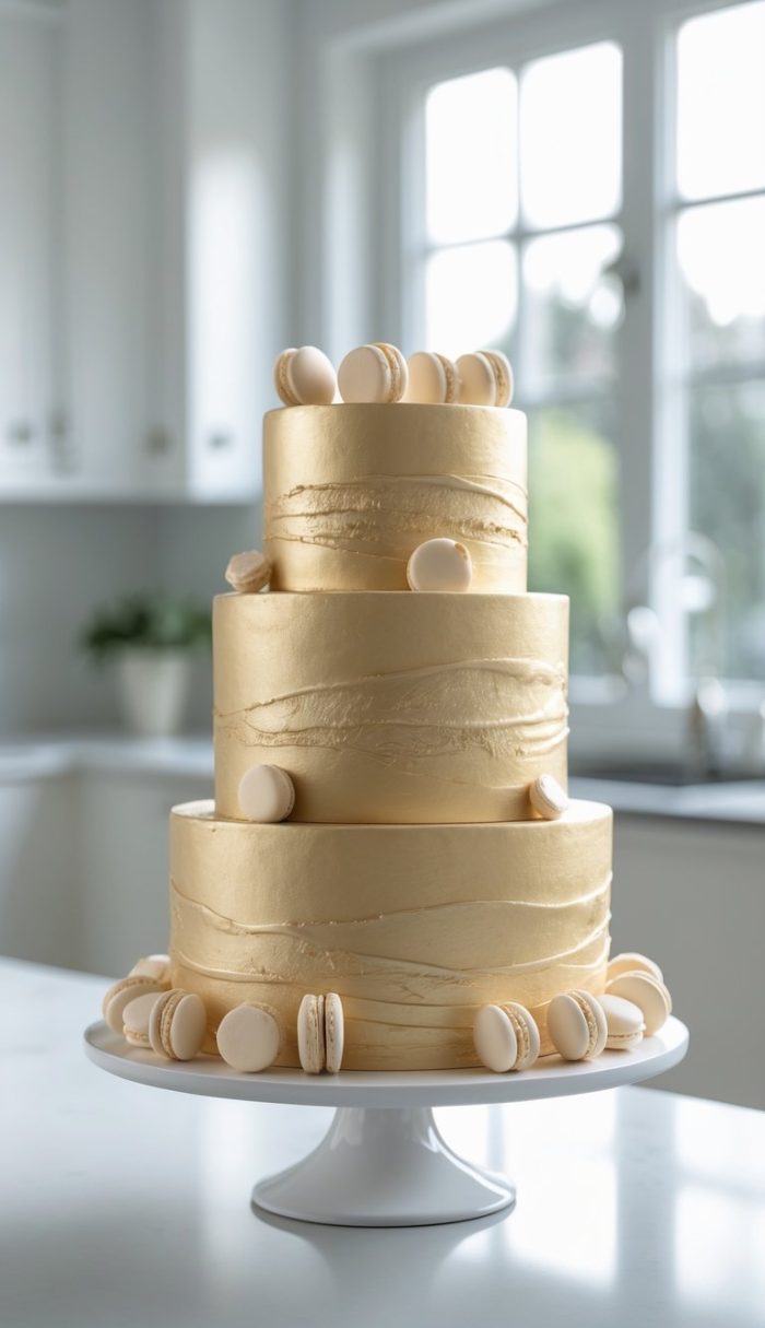 30 White and Gold Cake Decorating Ideas That Are Chic and Luxe - The ...