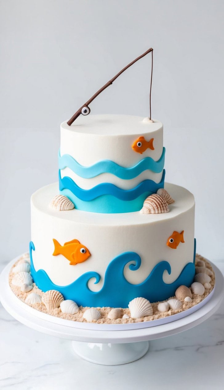 10 Fishing Cake Decorating Ideas: Reel-ly Cool Designs - The Melrose Family