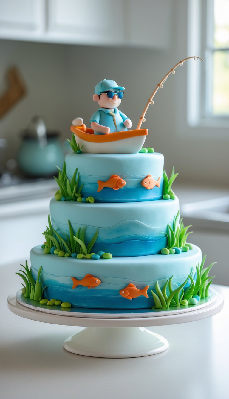 26 Fishing Cake Decorating Ideas: Reel-ly Cool Designs - The Melrose Family