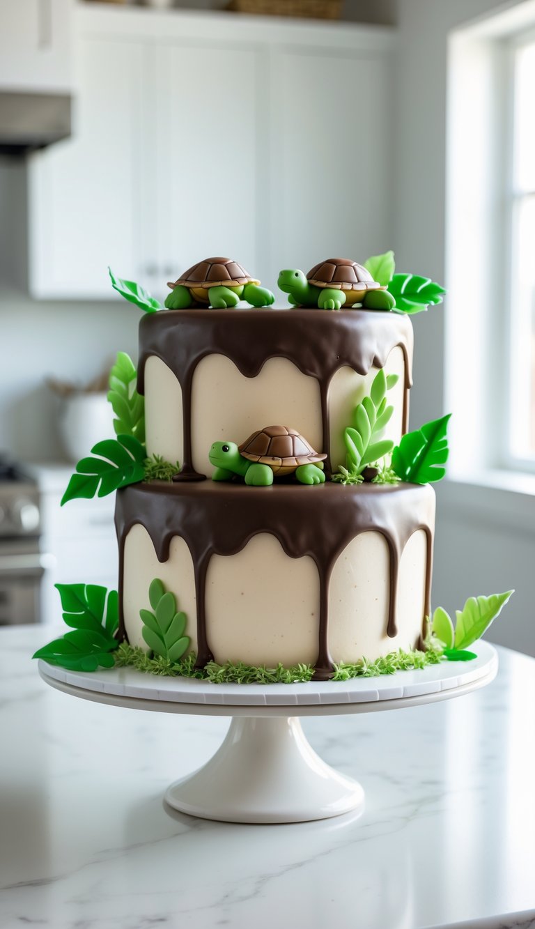 27 Turtle Cake Decorating Ideas for Ocean, Beach, or Animal Themes ...