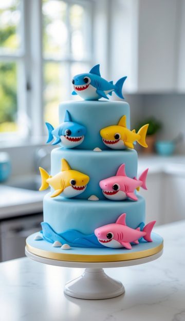 29 Shark Cake Decorating Ideas for Thrilling Ocean Designs - The ...