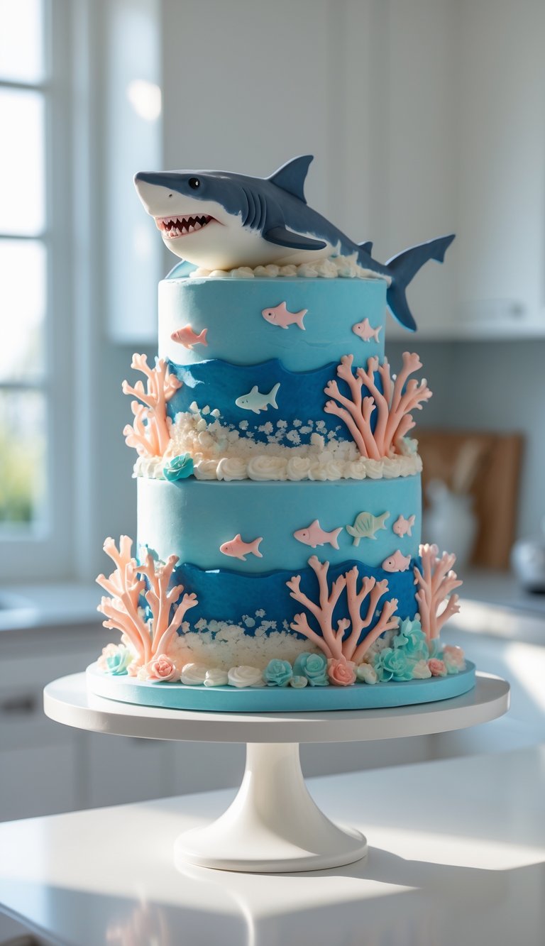 29 Shark Cake Decorating Ideas for Thrilling Ocean Designs - The ...