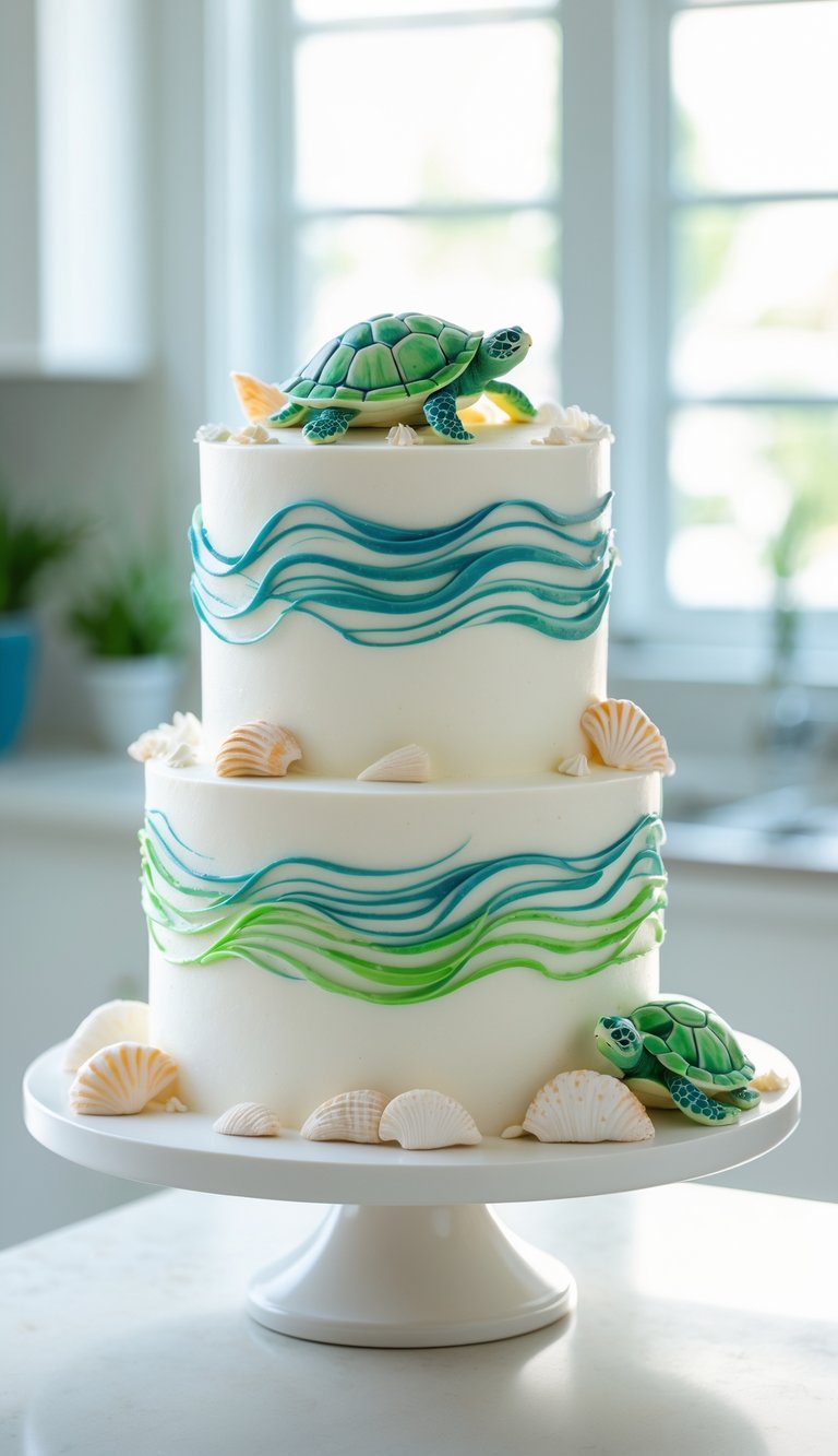 27 Turtle Cake Decorating Ideas for Ocean, Beach, or Animal Themes ...