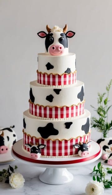 10 Cow Cake Decorating Ideas: Adorable Farm-Fresh Designs - The Melrose ...