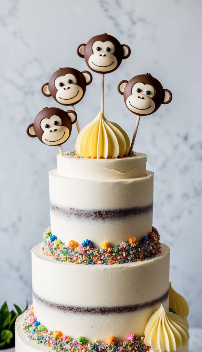 24 Monkey Cake Decorating Ideas: Fun & Creative Designs - The Melrose ...
