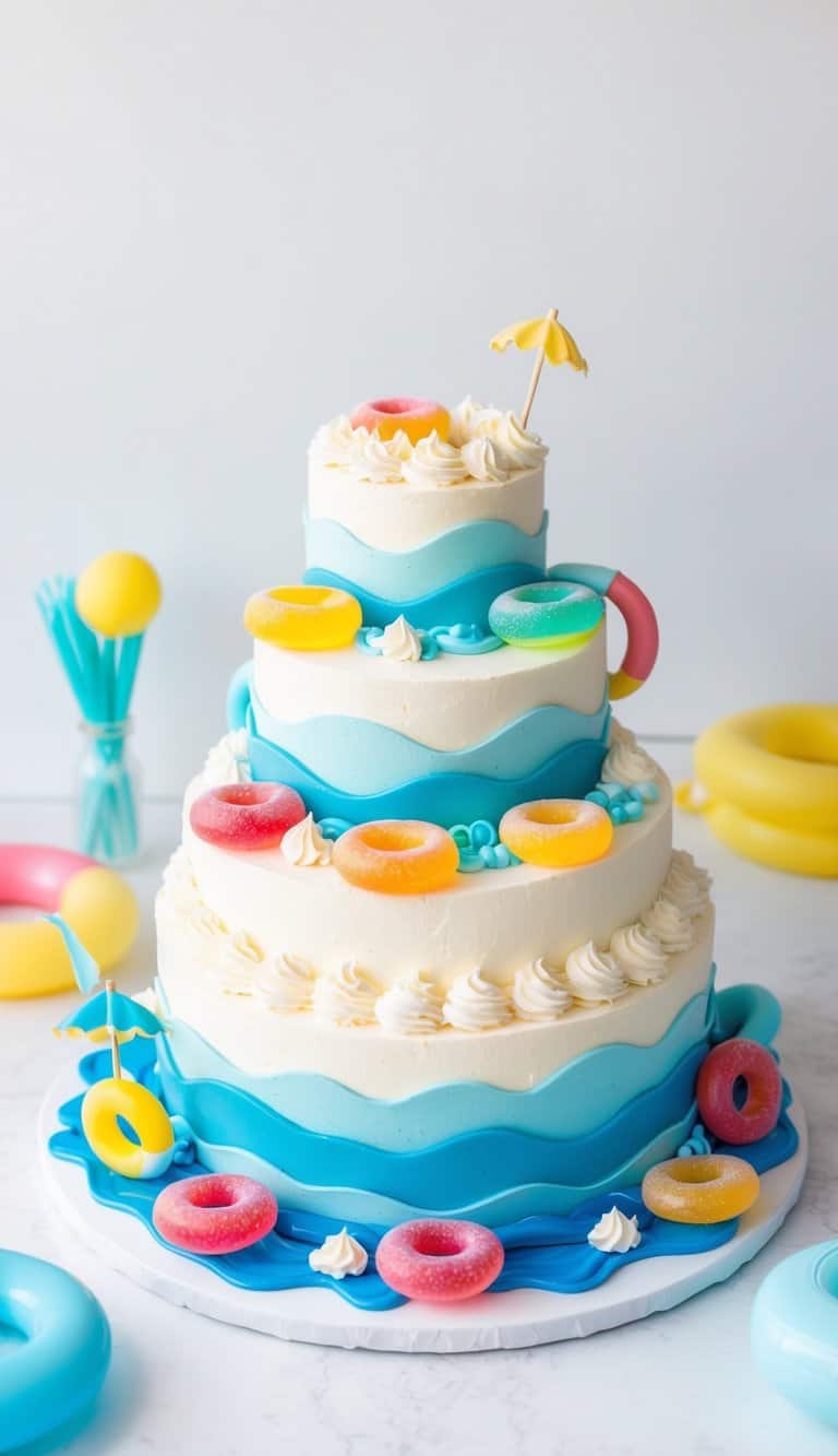11 Pool Party Cake Decorating Ideas To Splash Into Summer - The Melrose ...