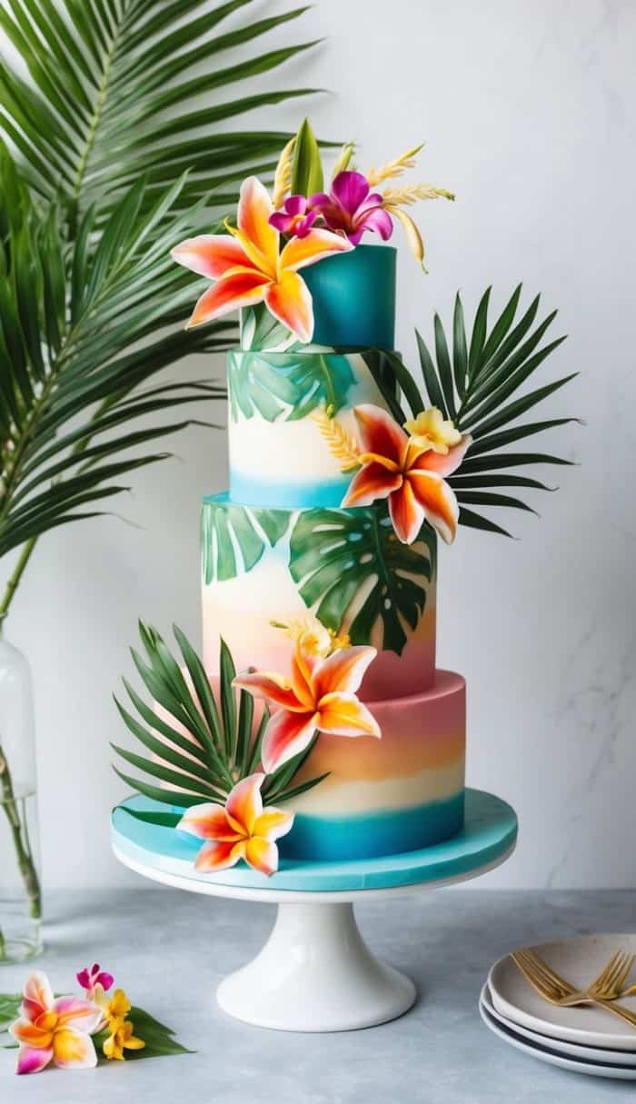 20 Tropical Cake Decorating Ideas: Paradise on Your Table - The Melrose ...