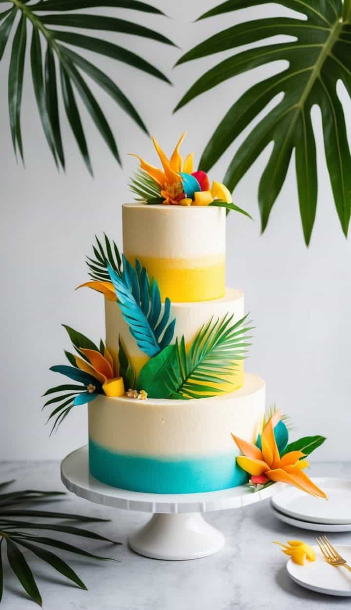 20 Tropical Cake Decorating Ideas: Paradise on Your Table - The Melrose ...
