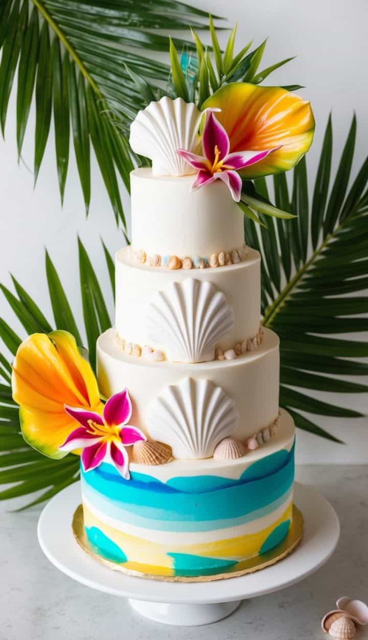 20 Tropical Cake Decorating Ideas: Paradise on Your Table - The Melrose ...