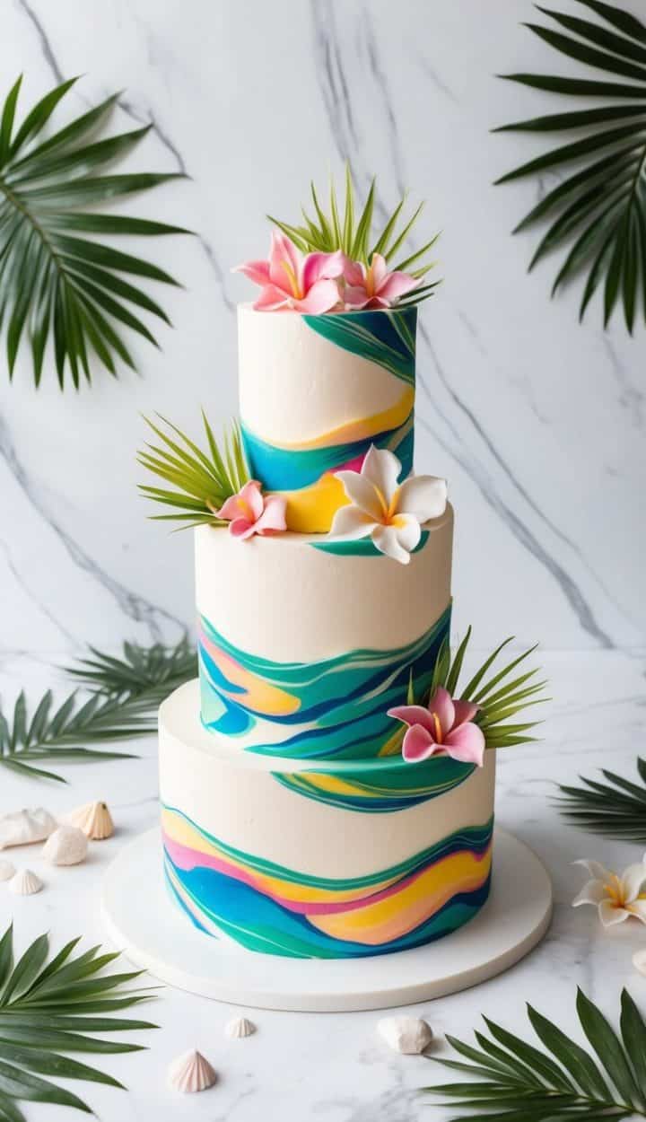20 Tropical Cake Decorating Ideas: Paradise on Your Table - The Melrose ...