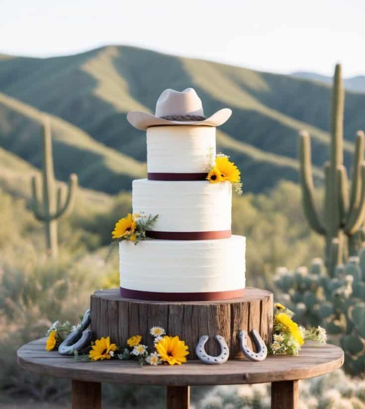 20 Western Cake Decorating Ideas for Rustic Parties - The Melrose Family