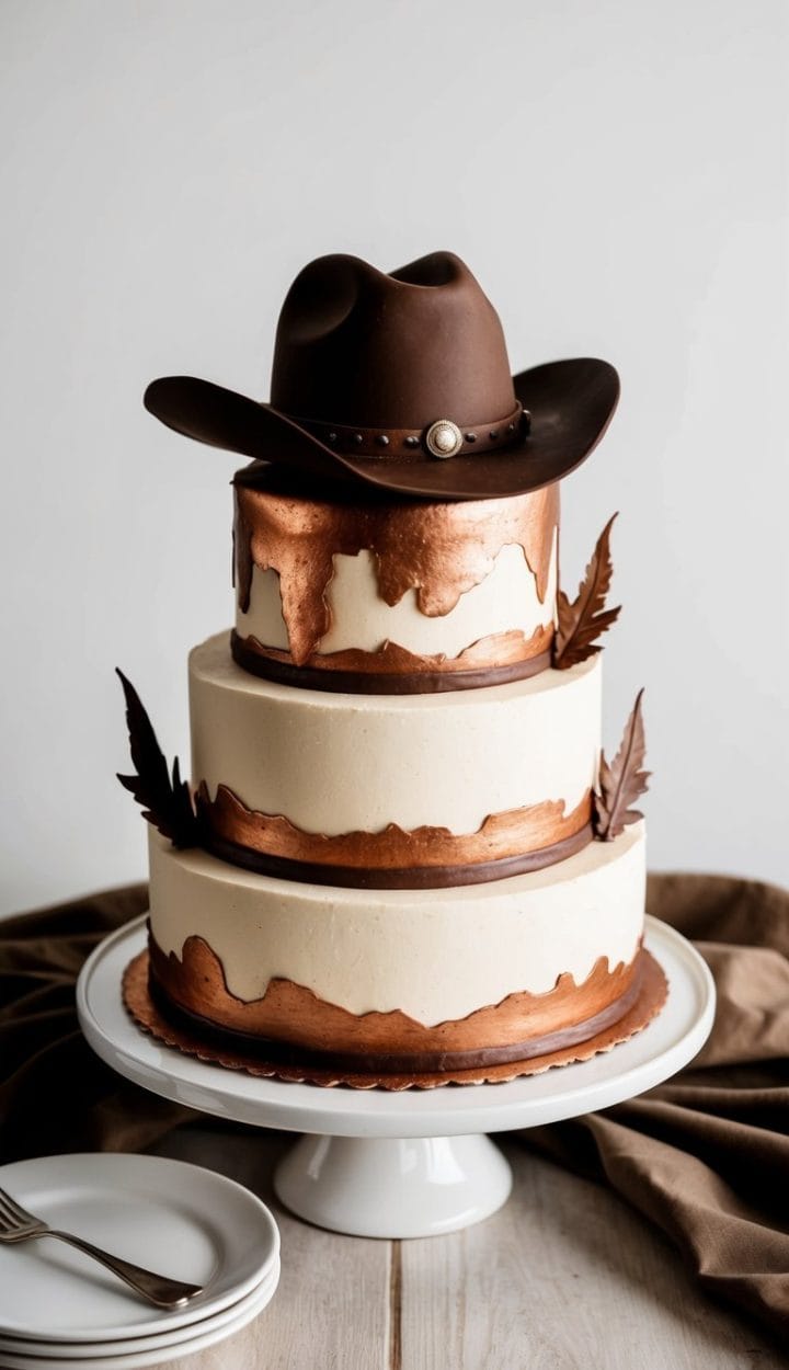 20 Western Cake Decorating Ideas for Rustic Parties - The Melrose Family