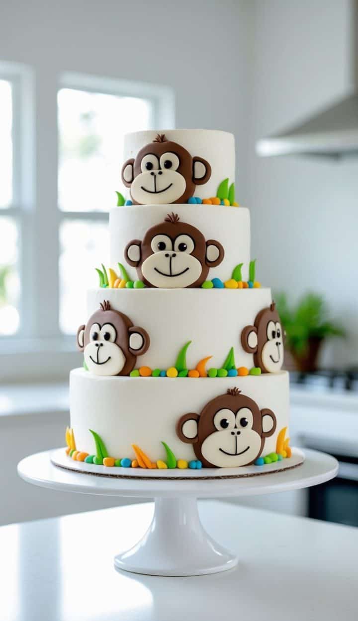 24 Monkey Cake Decorating Ideas: Fun & Creative Designs - The Melrose ...