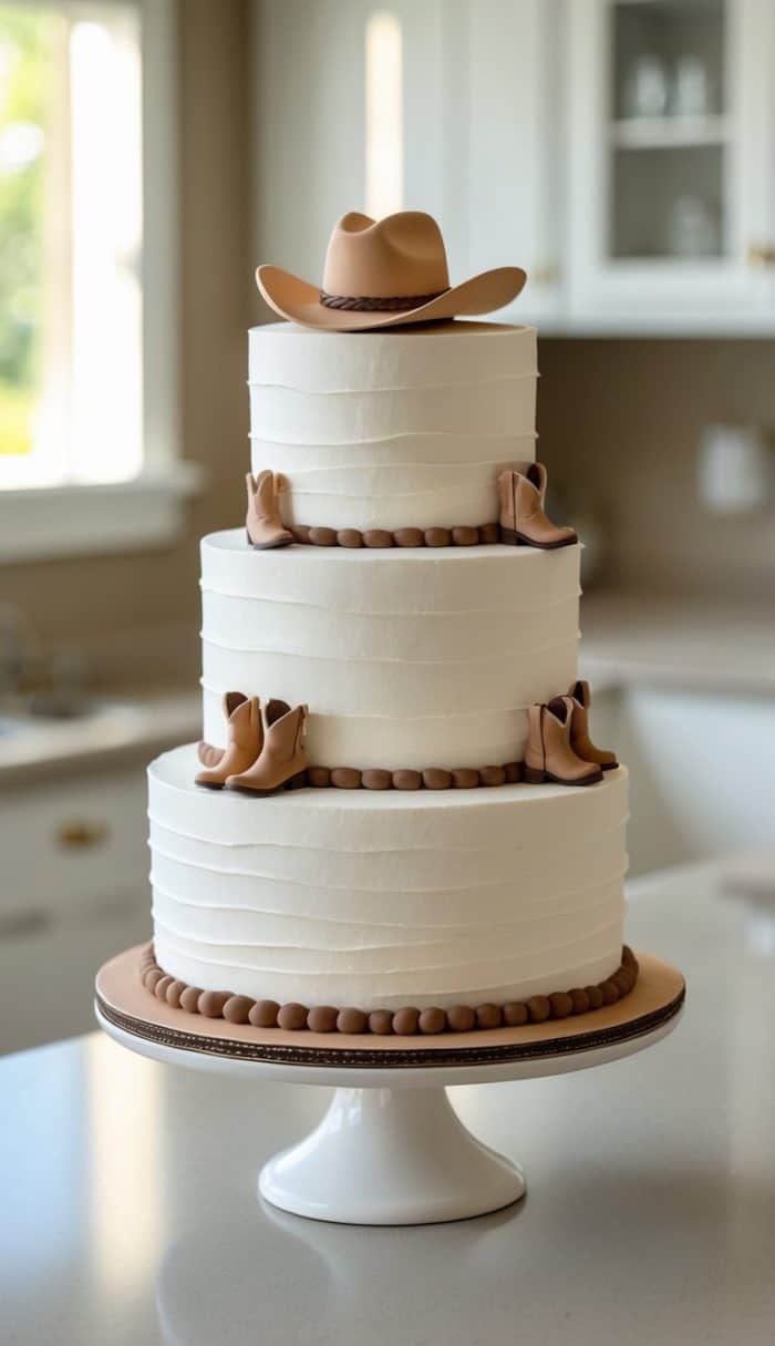 20 Western Cake Decorating Ideas for Rustic Parties - The Melrose Family