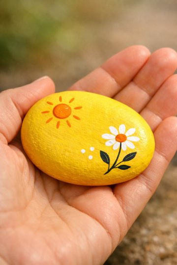 26 Positive Painted Rocks Ideas To Brighten Your Day - The Melrose Family