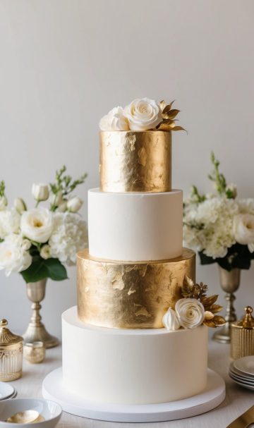 28 Gold Cake Decorating Ideas: Stunning Luxurious Designs - The Melrose ...