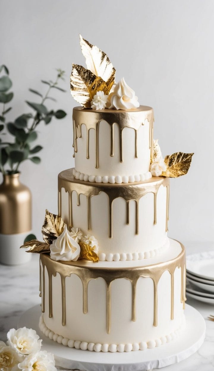 28 Gold Cake Decorating Ideas: Stunning Luxurious Designs - The Melrose ...