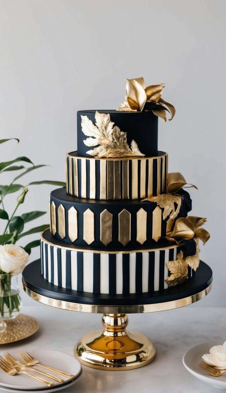 28 Gold Cake Decorating Ideas: Stunning Luxurious Designs - The Melrose ...