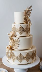 28 Gold Cake Decorating Ideas: Stunning Luxurious Designs - The Melrose ...