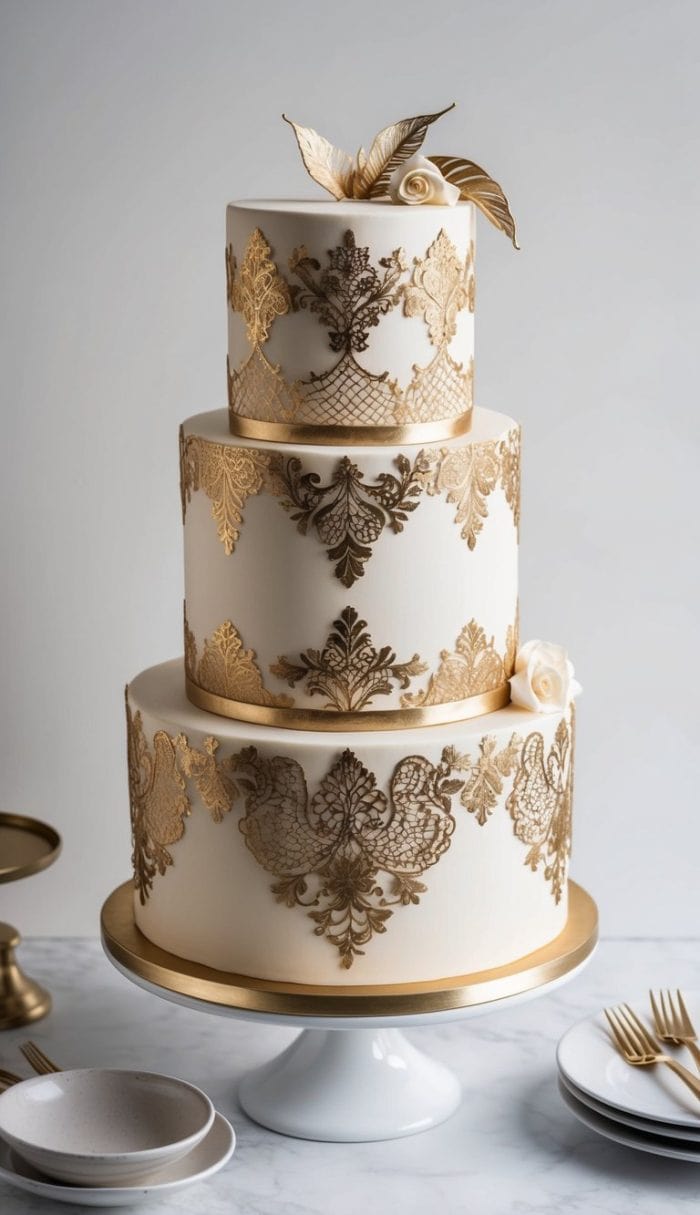 28 Gold Cake Decorating Ideas: Stunning Luxurious Designs - The Melrose ...