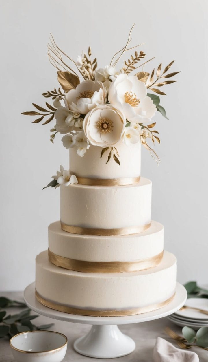 28 Gold Cake Decorating Ideas: Stunning Luxurious Designs - The Melrose ...