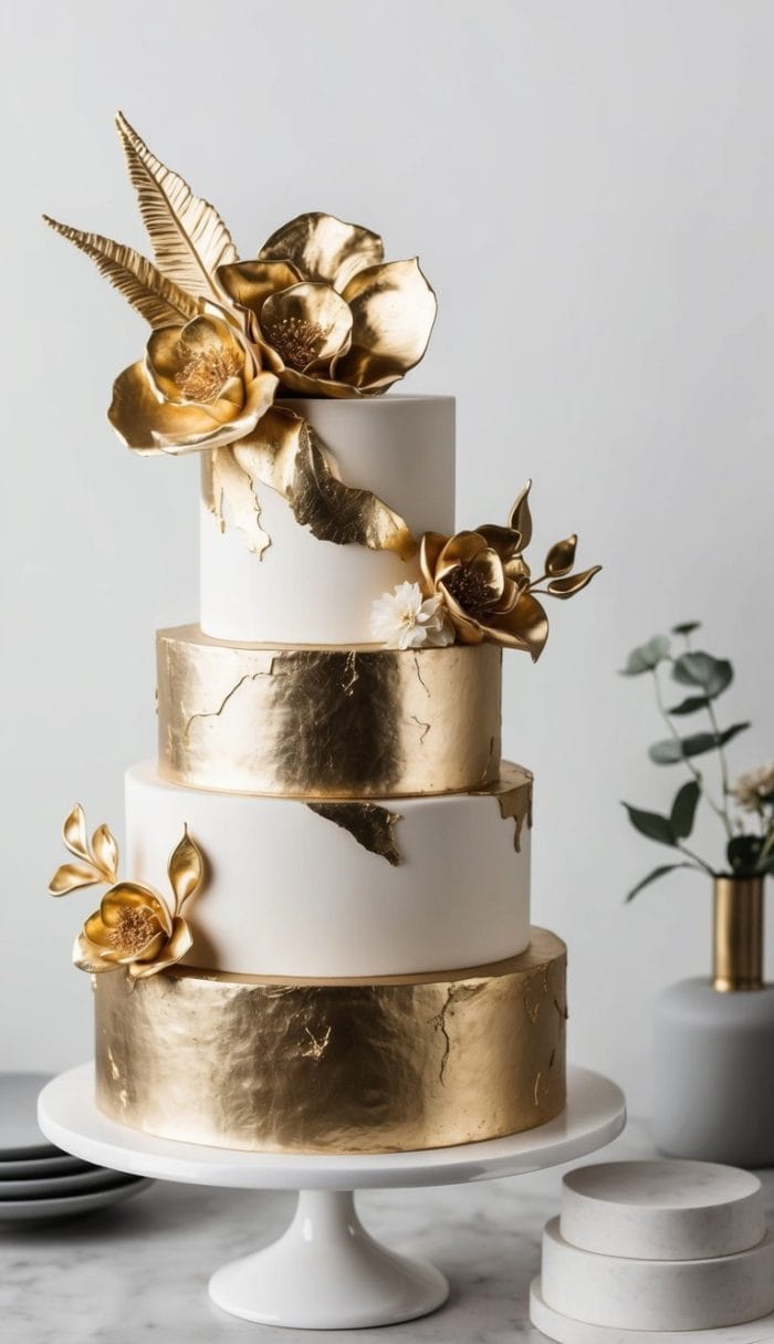 28 Gold Cake Decorating Ideas: Stunning Luxurious Designs - The Melrose ...