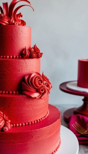23 Red Cake Decorating Ideas: Bold and Festive Desserts - The Melrose ...