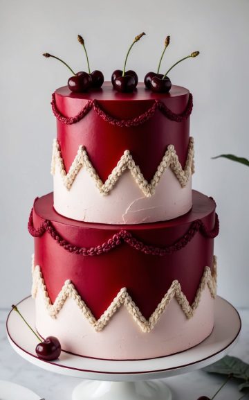 23 Red Cake Decorating Ideas: Bold and Festive Desserts - The Melrose ...