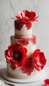 23 Red Cake Decorating Ideas: Bold and Festive Desserts - The Melrose ...