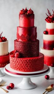 23 Red Cake Decorating Ideas: Bold and Festive Desserts - The Melrose ...