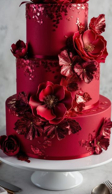 23 Red Cake Decorating Ideas: Bold and Festive Desserts - The Melrose ...